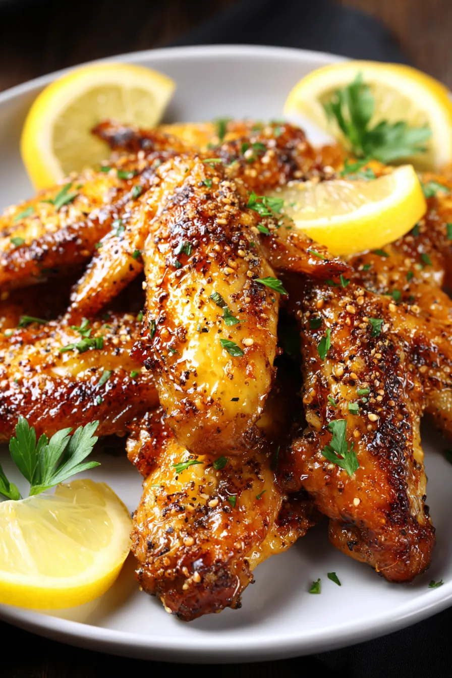 Lemon Pepper Wings with Honey – Cooking With Annie