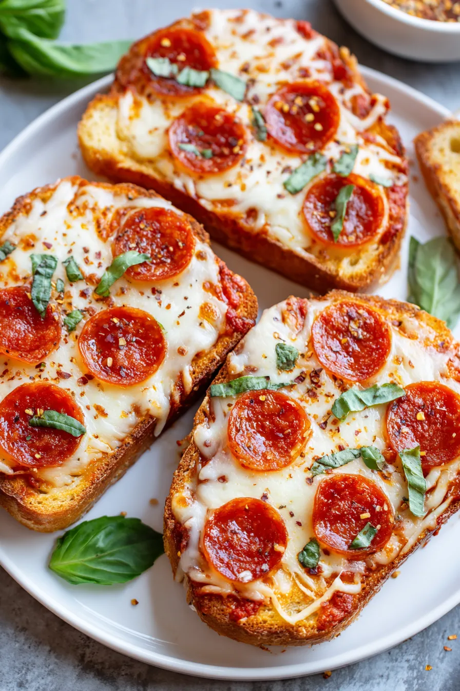 Air Fryer Pizza Toast – Cooking With Annie