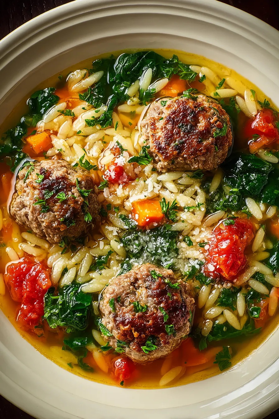 Italian Meatball & Orzo Soup – Cooking With Annie