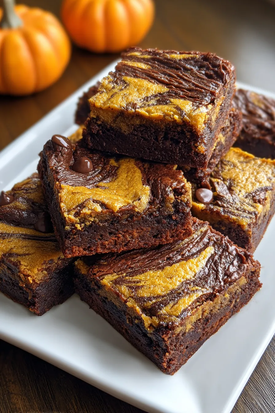 Decadent Spiced Pumpkin Brownies with Rich Chocolate Swirls – Cooking ...