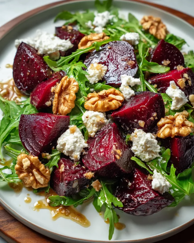 Roasted Beet & Arugula Salad with Feta and Walnuts – Cooking With Annie