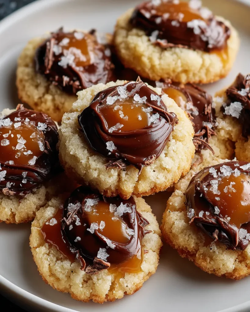 Twix Thumbprint Cookies with Chocolate and Caramel Filling – Cooking ...