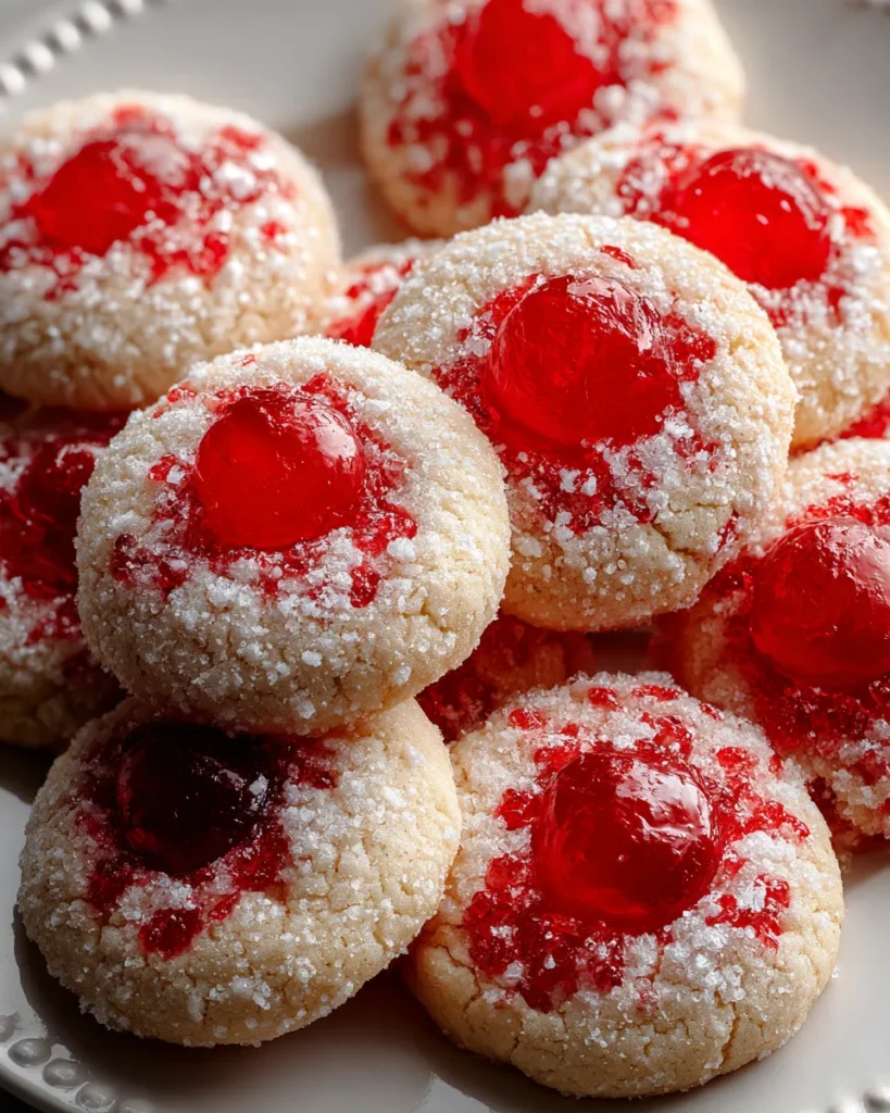 Maraschino Cherry Sugar Cookies – Cooking With Annie