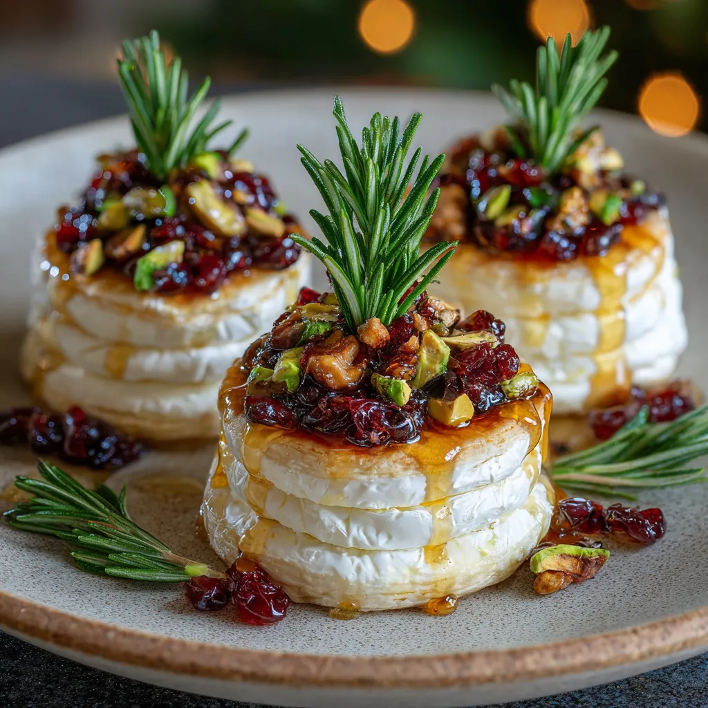 Mini Brie Christmas Trees – Cooking With Annie