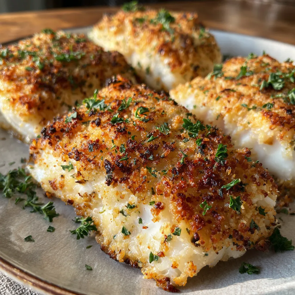 Garlic Parmesan Baked Halibut – Cooking With Annie