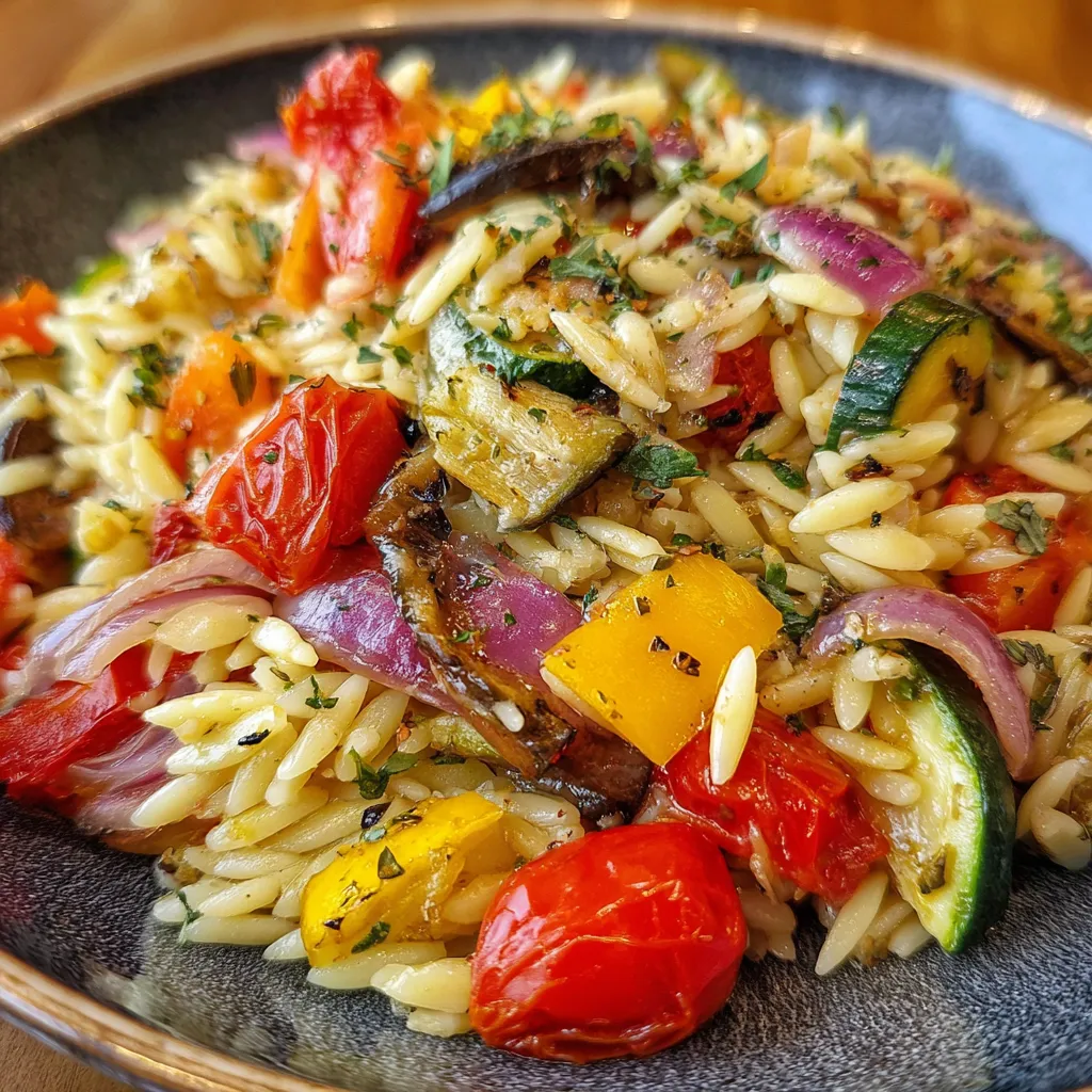 Roasted Vegetable Orzo – Cooking With Annie