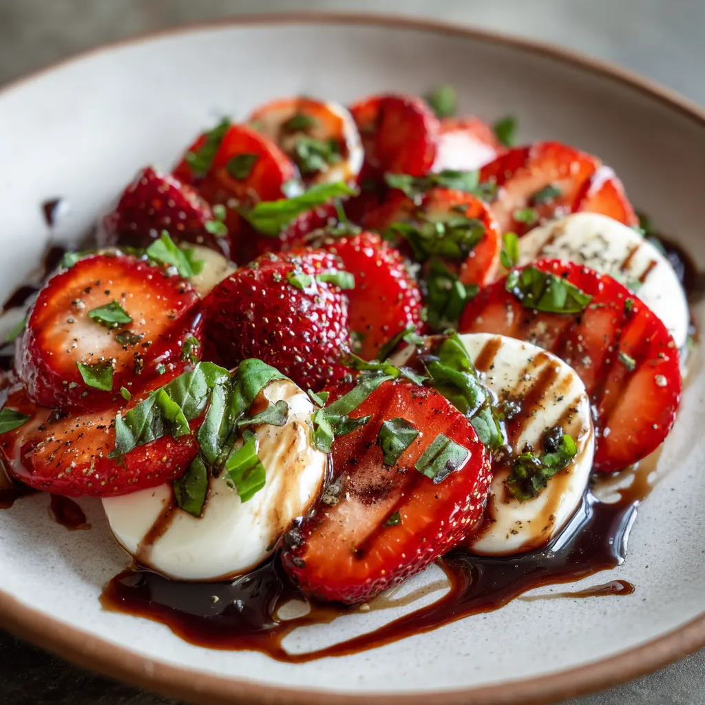 Balsamic Strawberry Caprese – Cooking With Annie