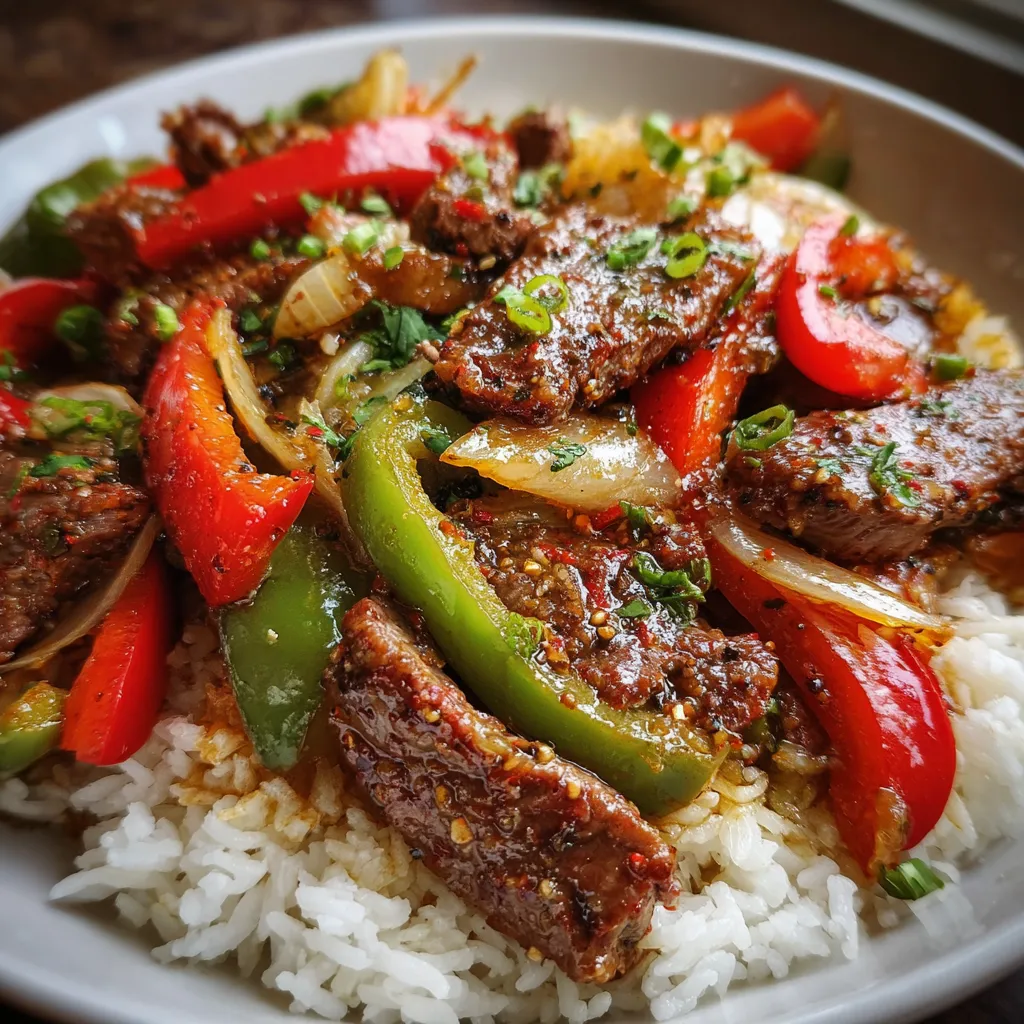 Pepper Steak with Bell Peppers and Onion – Cooking With Annie