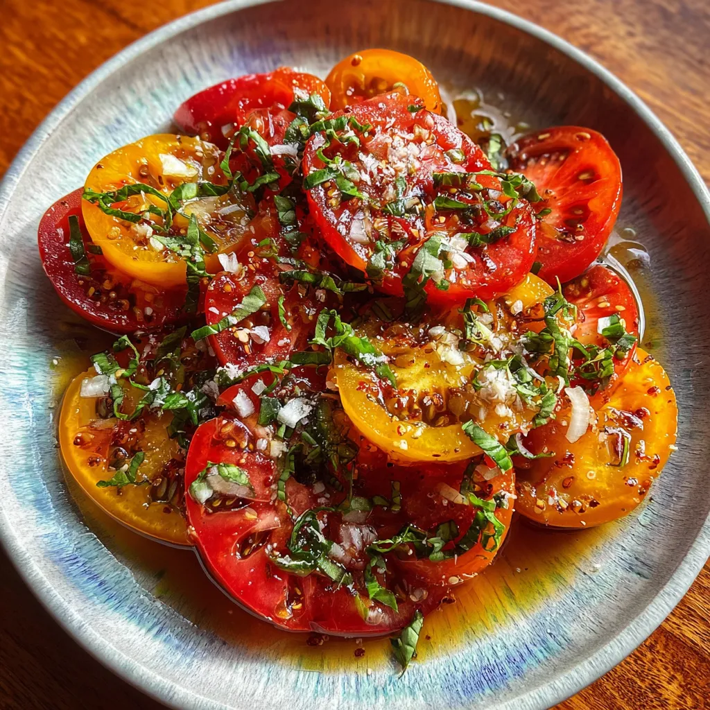 Marinated Tomatoes Salad – Cooking With Annie